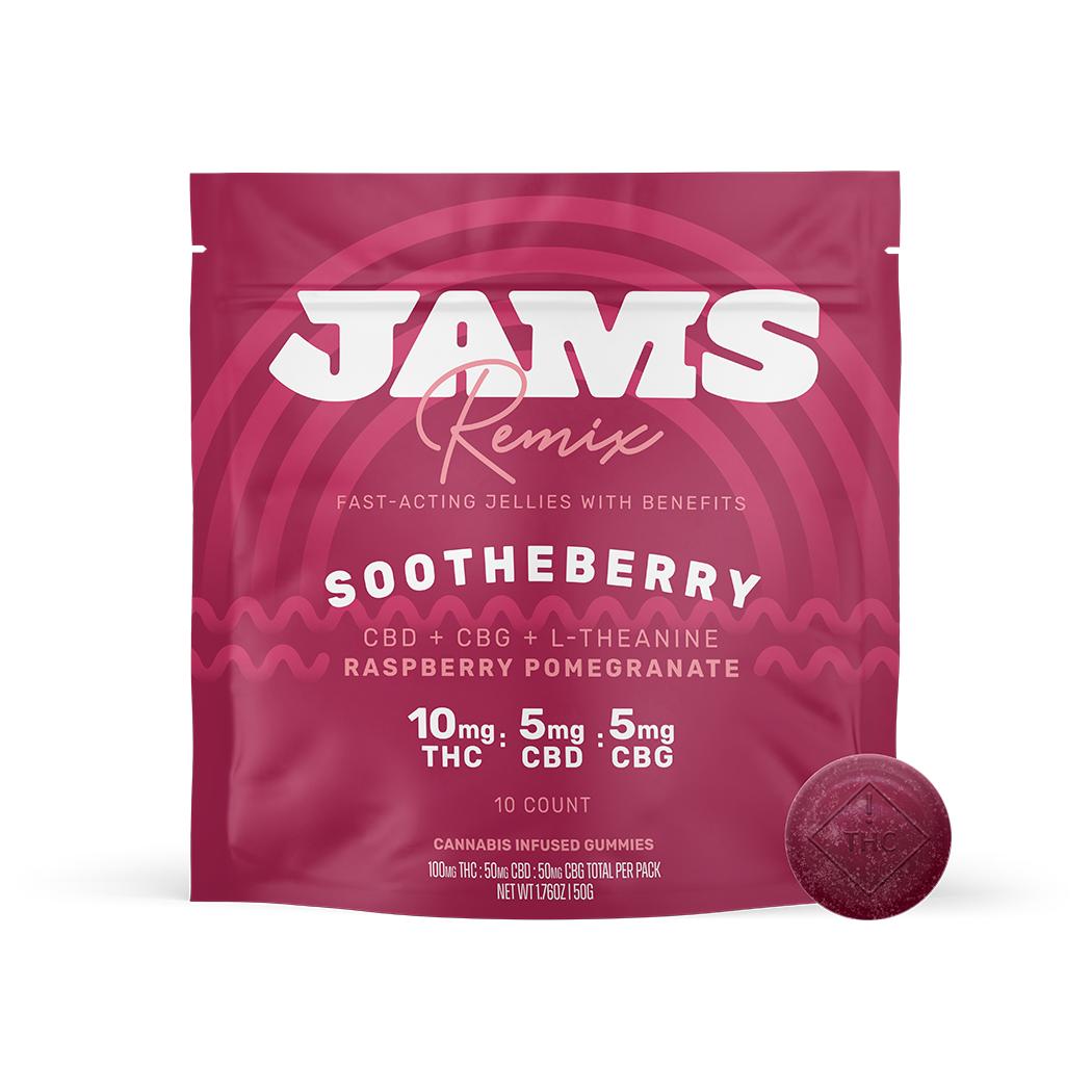 Jams Sootheberry Gummies 10-pack (Hybrid) {100mg} – dup - FlynnStoned ...