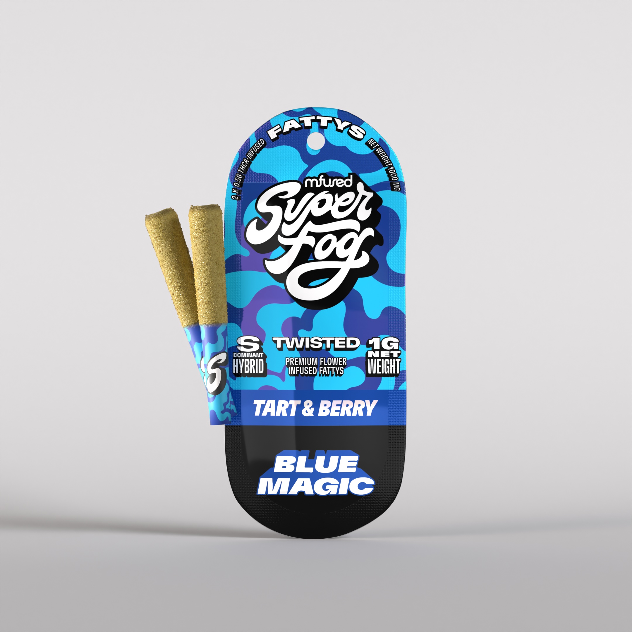 Mfused Blue Magic Super Fog Infused Pre-Rolls 2-pack (Hybrid Sativa) 49 ...