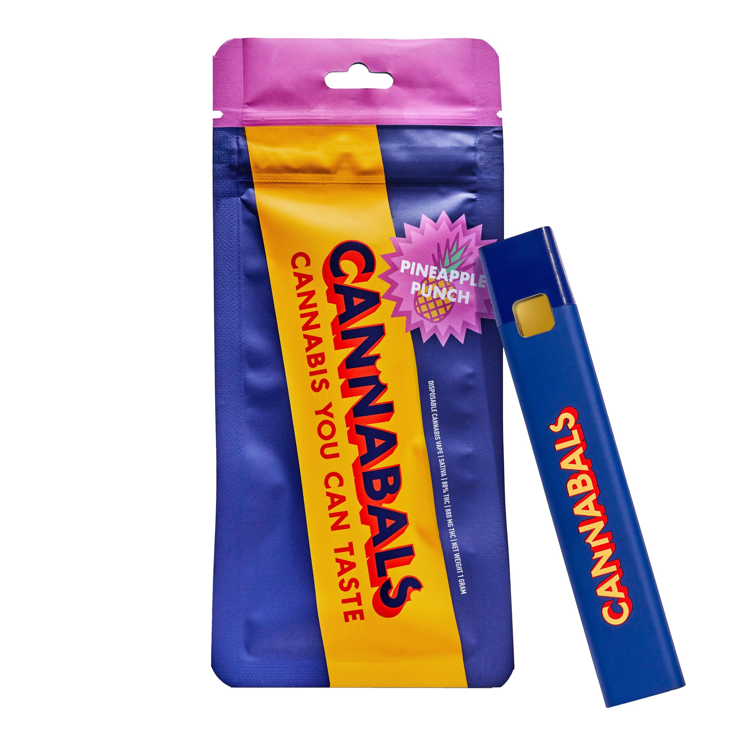 Cannabals Pineapple Punch All-In-One Vapes (Sativa) 88% {1g ...