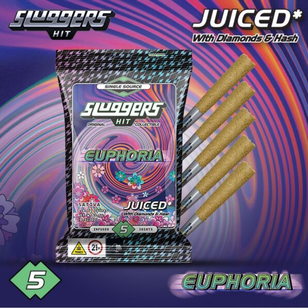 Sluggers Euphoria Infused Pre-Rolls 5-pack (Sativa) 46.00% {3.5g ...