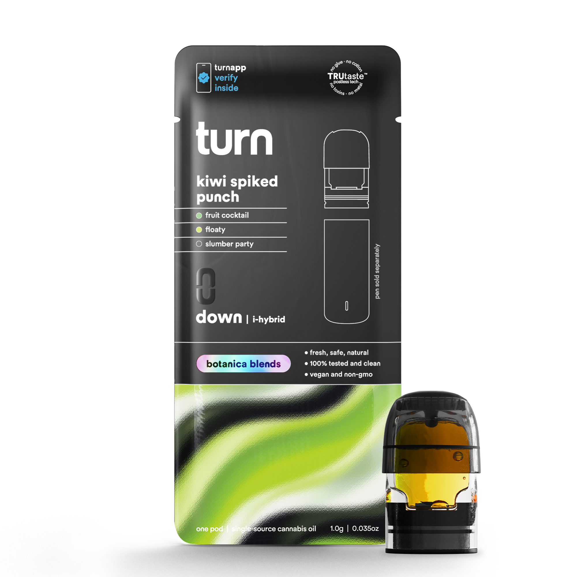 TURN Vape Pods (Indica) 90.76% {1g} - FlynnStoned Cannabis Company